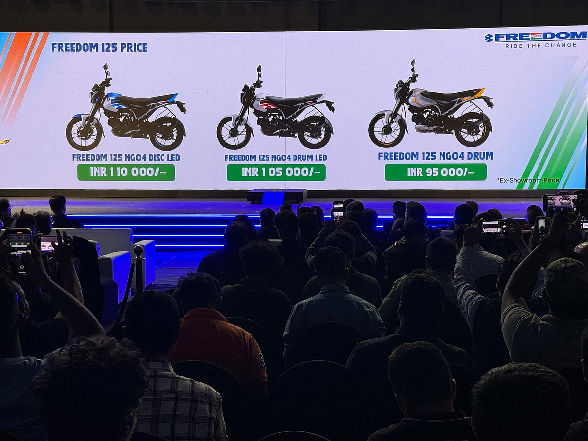 Bajaj Auto Launches World's First CNG Bike 'Freedom 125' In Three Variants